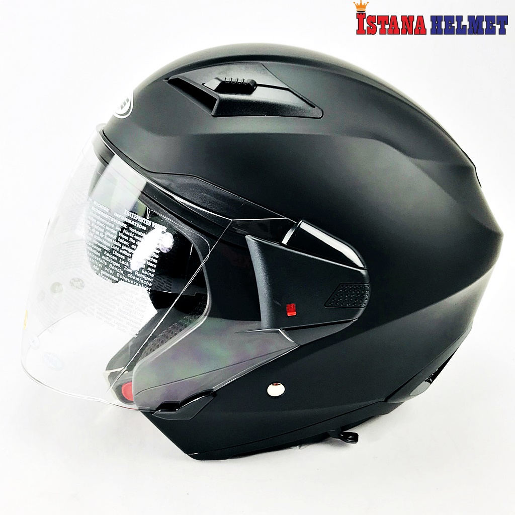 Jual HELM ZEUS 611 BLACK MATT DOUBLE VISOR | Shopee Indonesia