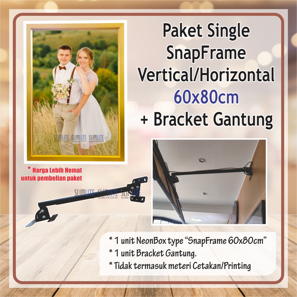 Jual Paket Neon Box Snapframe Light 60x80cm + Bracket Gantung - Paket Menu Cafe | Shopee Indonesia