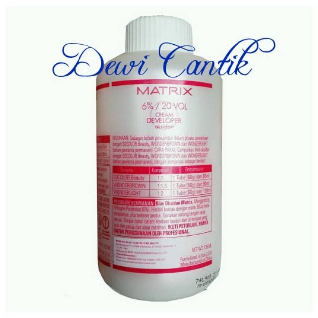 Jual MATRIX CREAM DEVELOPER 135ML | Shopee Indonesia