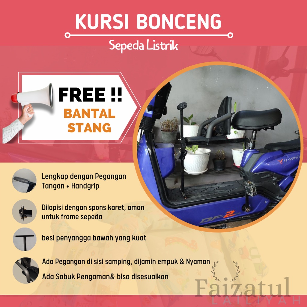 Jual Boncengan Anak Sepeda Listrik Boncengan Sepeda Listrik Boncengan ...