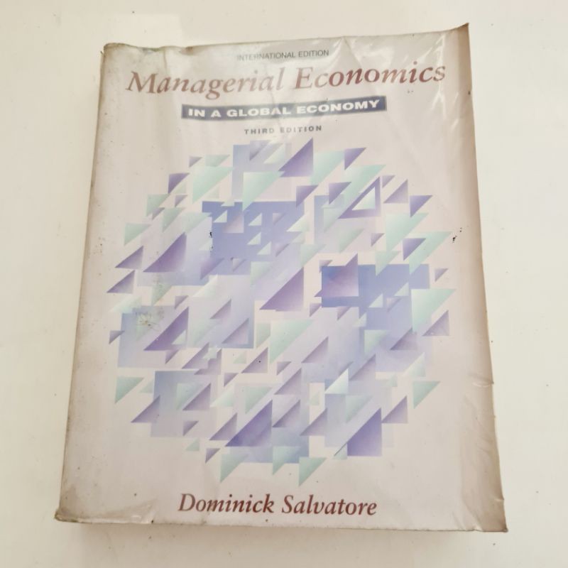 Jual Buku original MANAGERIAL ECONOMICS IN A GLOBAL ECONOMY (Dominick ...