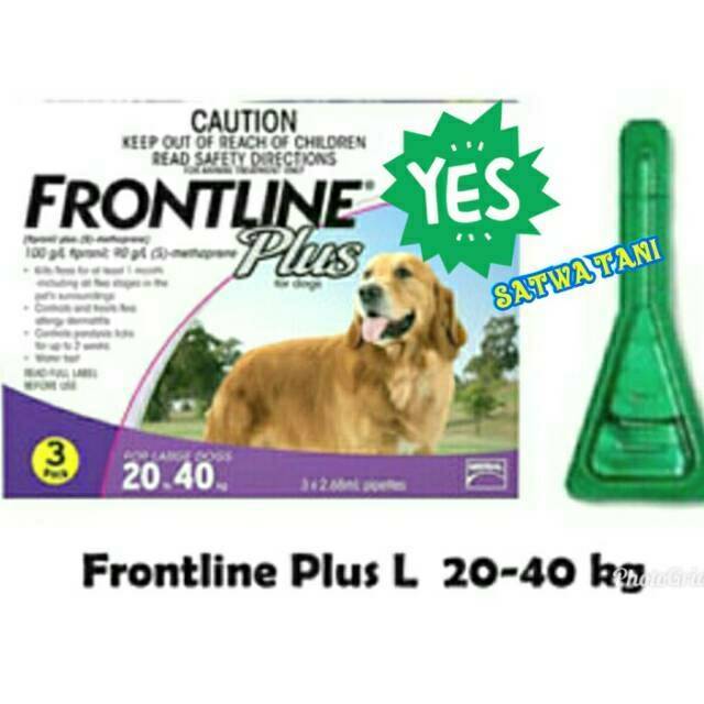 Frontline Plus 20-40 kg (kutu, pinjal, tungau pada anjing) | Shopee ...