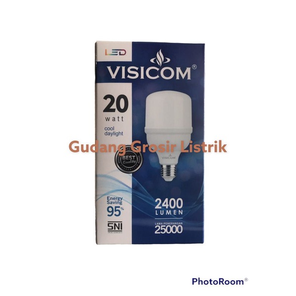 Jual LAMPU LED HEMAT ENERGI KAPSUL BULB 20WATT 20W 20 W VISICOM HB GARANSI 1 TAHUN SNI ORIGINAL ...