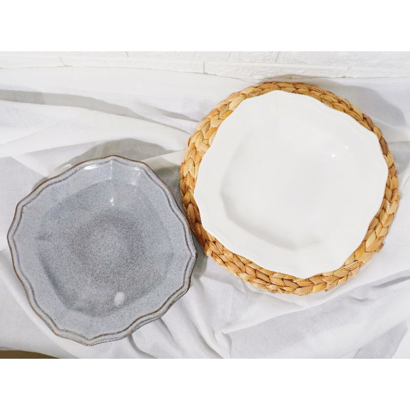 Jual Piring Keramik Pasta Aesthetic/Priring Keramik Motif/Piring ...