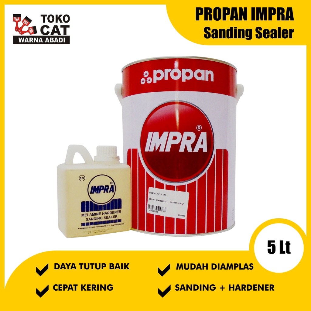 Jual PROPAN IMPRA MELAMINE SANDING SEALER MSS 123 5 LITER | Shopee ...