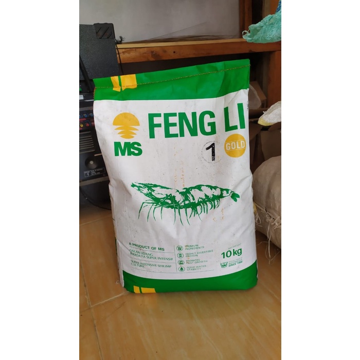 Jual FENGLI FENG LI FL 1 PELET Udang, Lobster, Burayak Ikan Repack 1Kg Indonesia|Shopee Indonesia