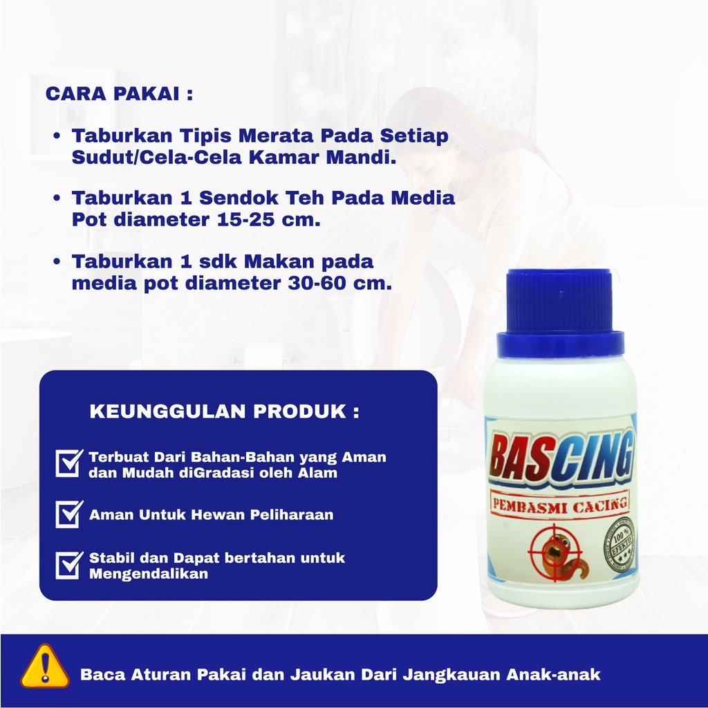 Jual Racun Pembasmi Cacing Kamar Mandi - Bascing_100gram Indonesia ...