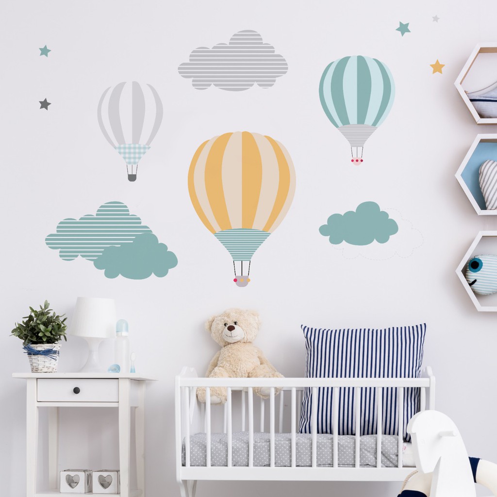Jual Puswall - Stiker Dinding / Wallsticker Motive Air Ballon ...