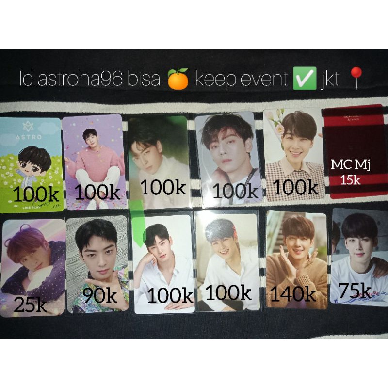 Jual Photocard Astro MJ Jinjin Cha eunwoo Moonbin Rocky yoonsanha | Shopee Indonesia