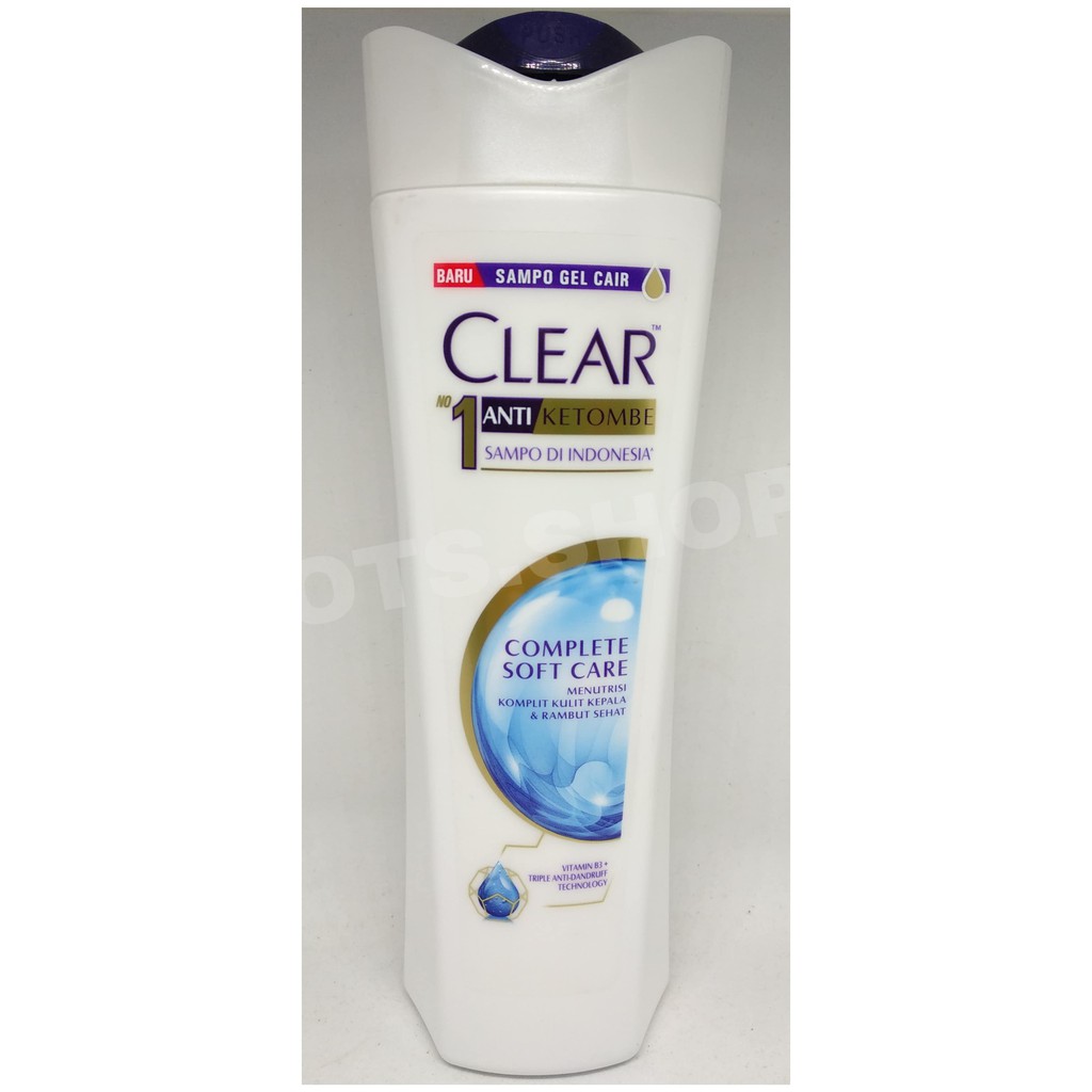 Jual CLEAR ANTI KETOMBE COMPLETE SOFT CARE SHAMPOO 300ML | Shopee Indonesia