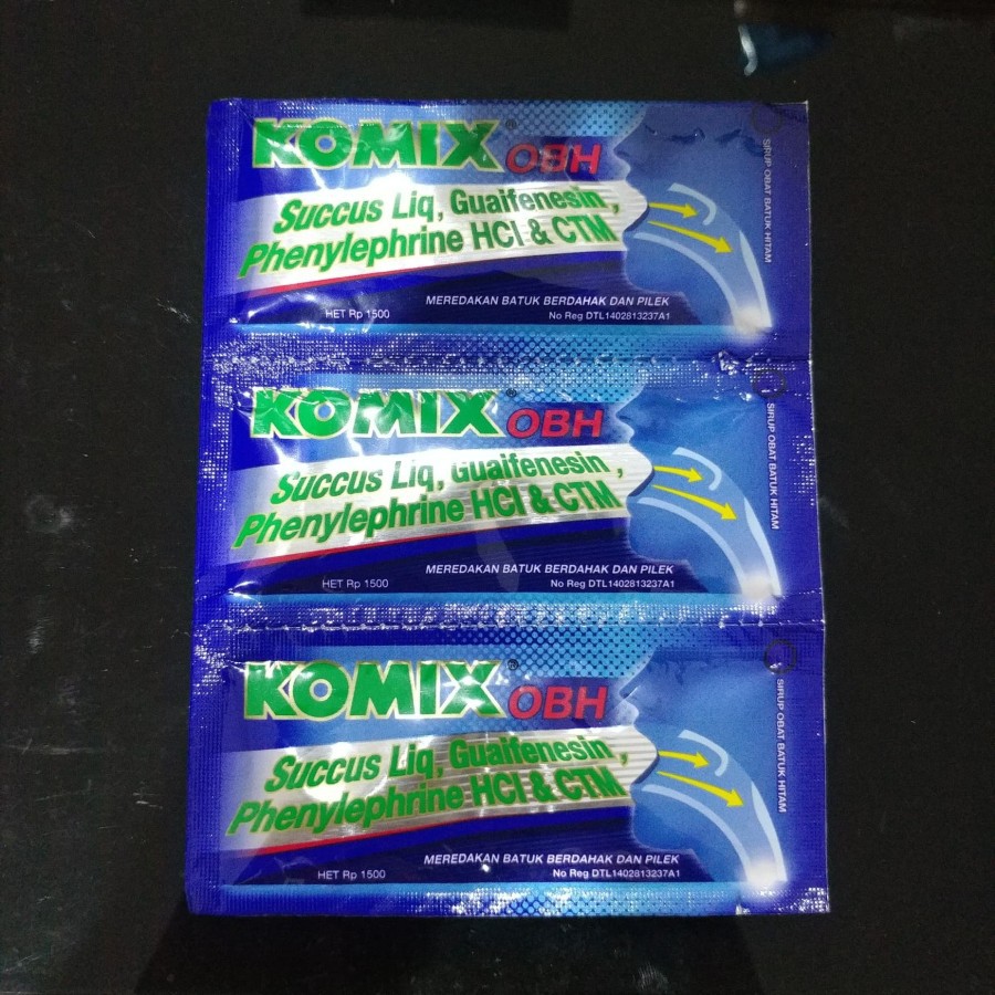 Jual Komix OBH Sachet isi 3 sachet (obat batuk) Indonesia|Shopee Indonesia Jual Komix OBH Sachet isi 3 sachet (obat batuk) Indonesia|Shopee Indonesia
