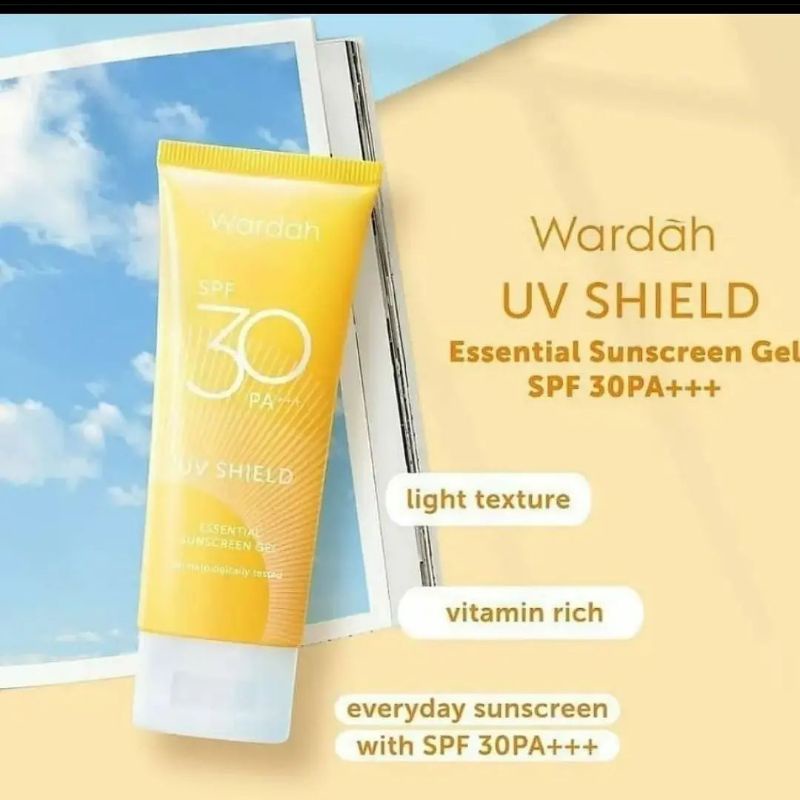 Jual WARDAH UV SHIELD Essence Sunscreen Gel SPG 30PA+++ 40ML | Shopee ...