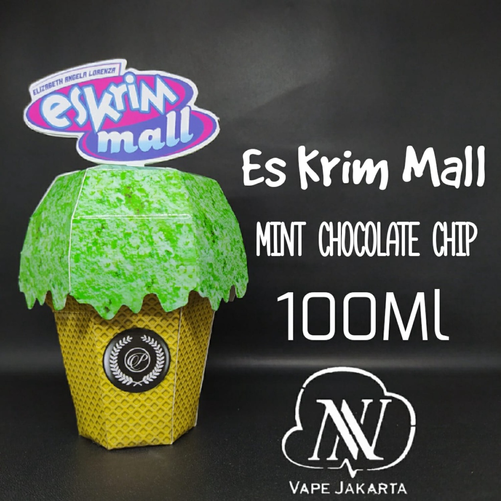 Jual Es Krim Mall Mint Chocolate Chip 100ml 3mg | Shopee Indonesia