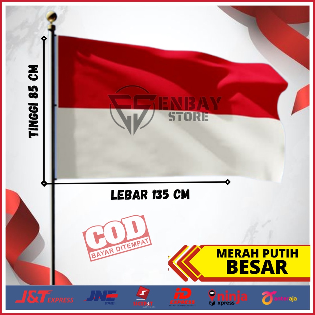 Jual BENDERA MERAH PUTIH SIZE BESAR (Bendera Indonesia ) | Shopee Indonesia