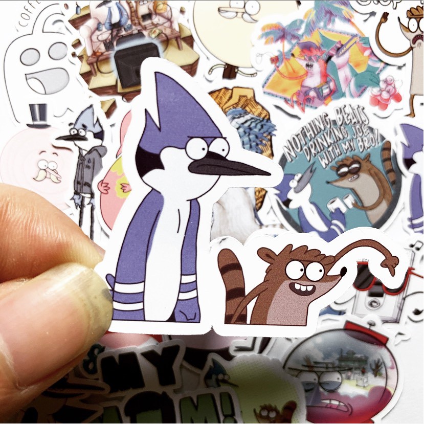 Jual REGULAR SHOW CARTOON NETWORK KARTUN FILM STICKER STIKER LOGO ...