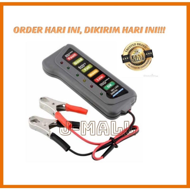 Jual Alat Tes Tegangan Baterai Aki Battery Tester Digital 12 Volt 6 ...