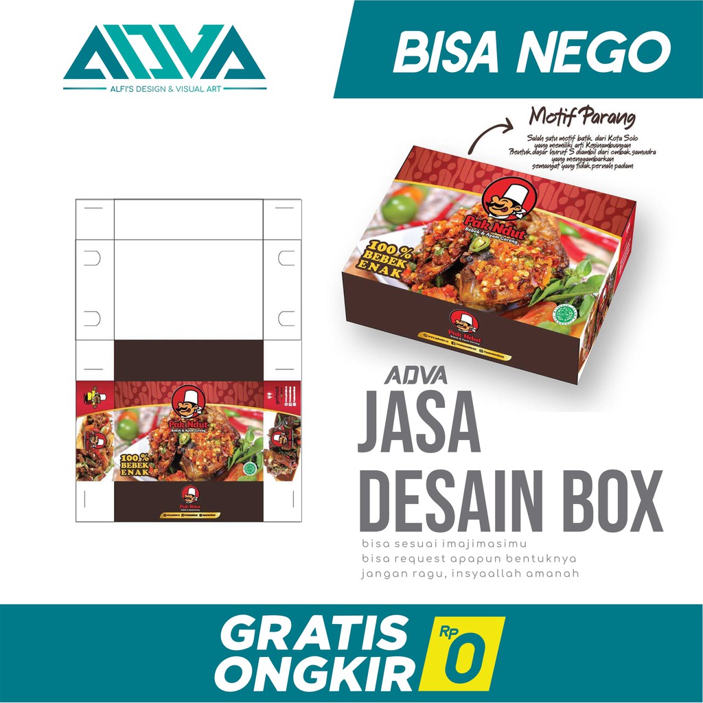 Jual JASA DESAIN BOX CUSTOM / DESAIN KOTAK NASI / DESAIN BOX NASI ...