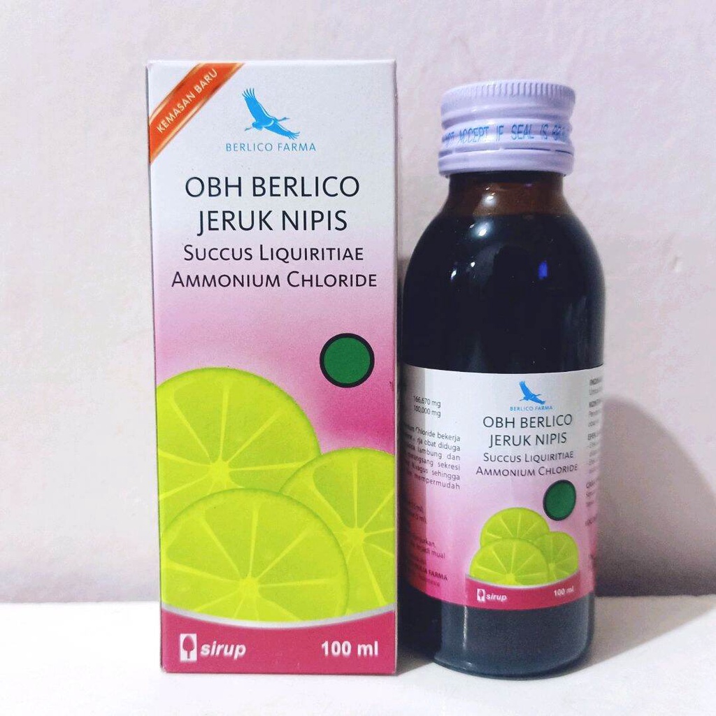 Jual OBH Berlico Jeruk Nipis Sirup 100 ml | Shopee Indonesia