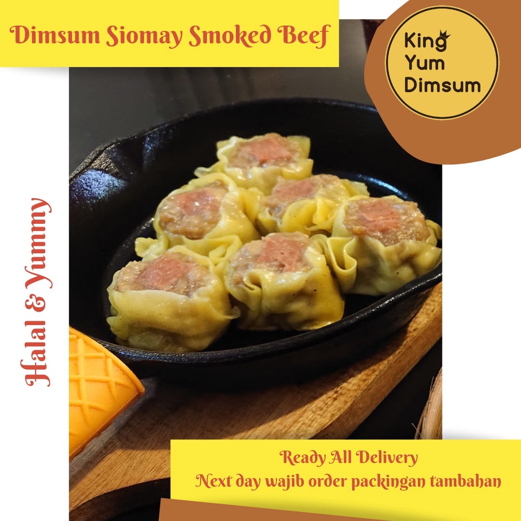 Jual King Yum Dimsum Frozen Siomay Smoked Beef Homemade Halal Premium ...