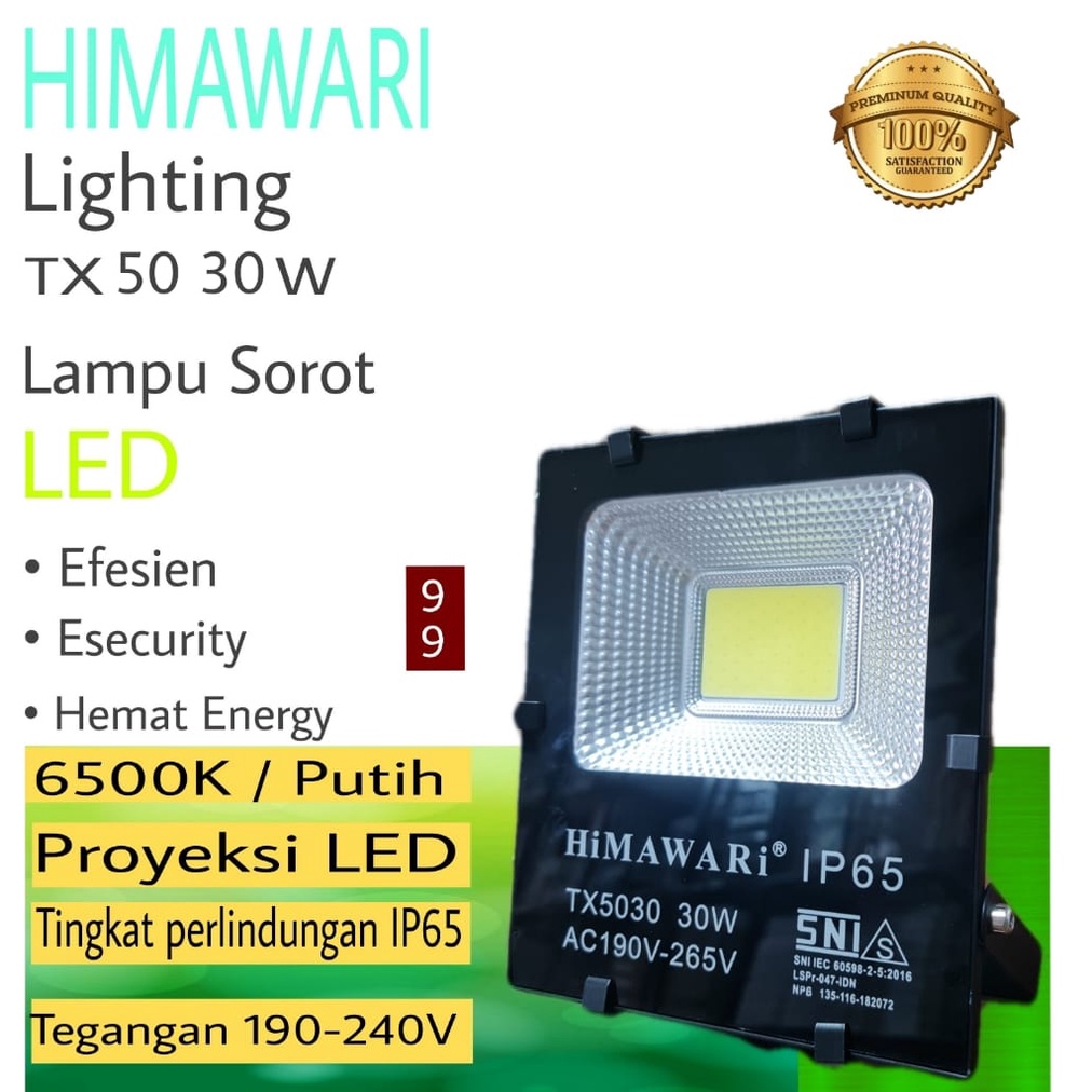 Jual Himawari Lampu Sorot led 30watt (FLOOD LIGHT) HIMAWARI 30 WATT ...