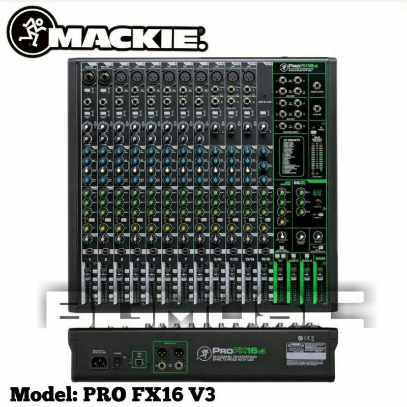 Jual Mixer Mackie PRO FX16 V3 Original PROFX16 V3 - 16 Channel | Shopee ...