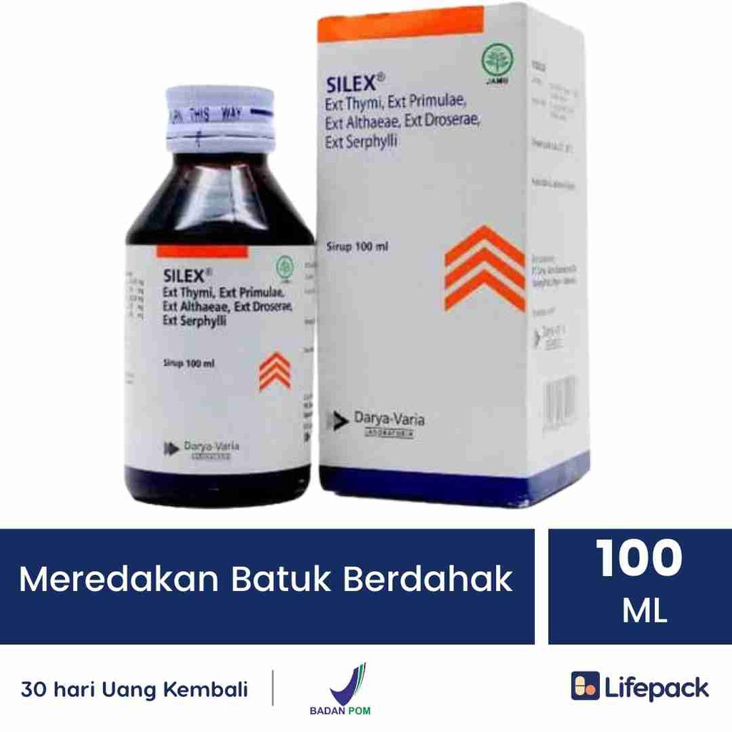 Jual Silex Sirup 100 ML - Obat batuk Berdahak / Pilek - LIFEPACK ...