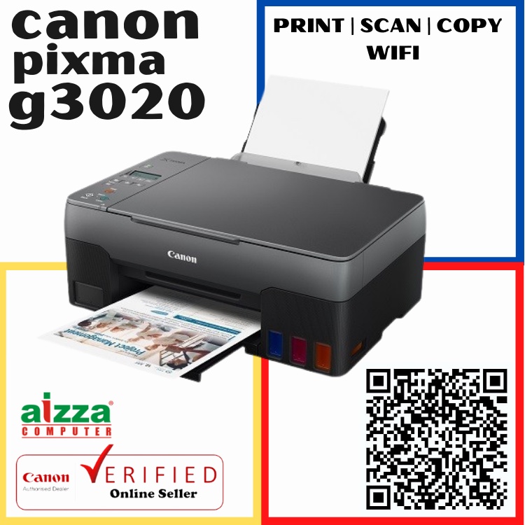 Jual PRINTER CANON G3020 PRINT | SCAN | COPY | WIFI Indonesia|Shopee ...