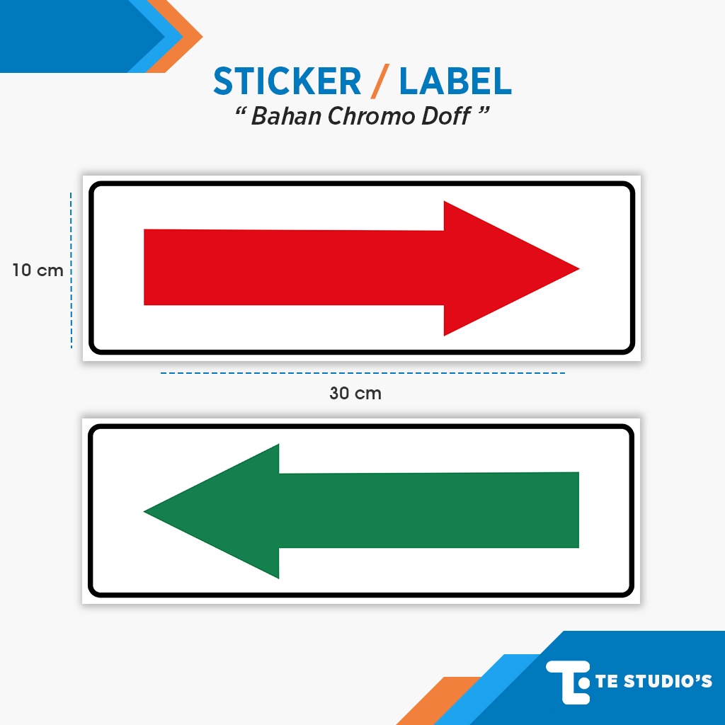 Jual Stiker Arah Panah Rambu Tanda Sign Arrow Label Sticker K3 Safety ...