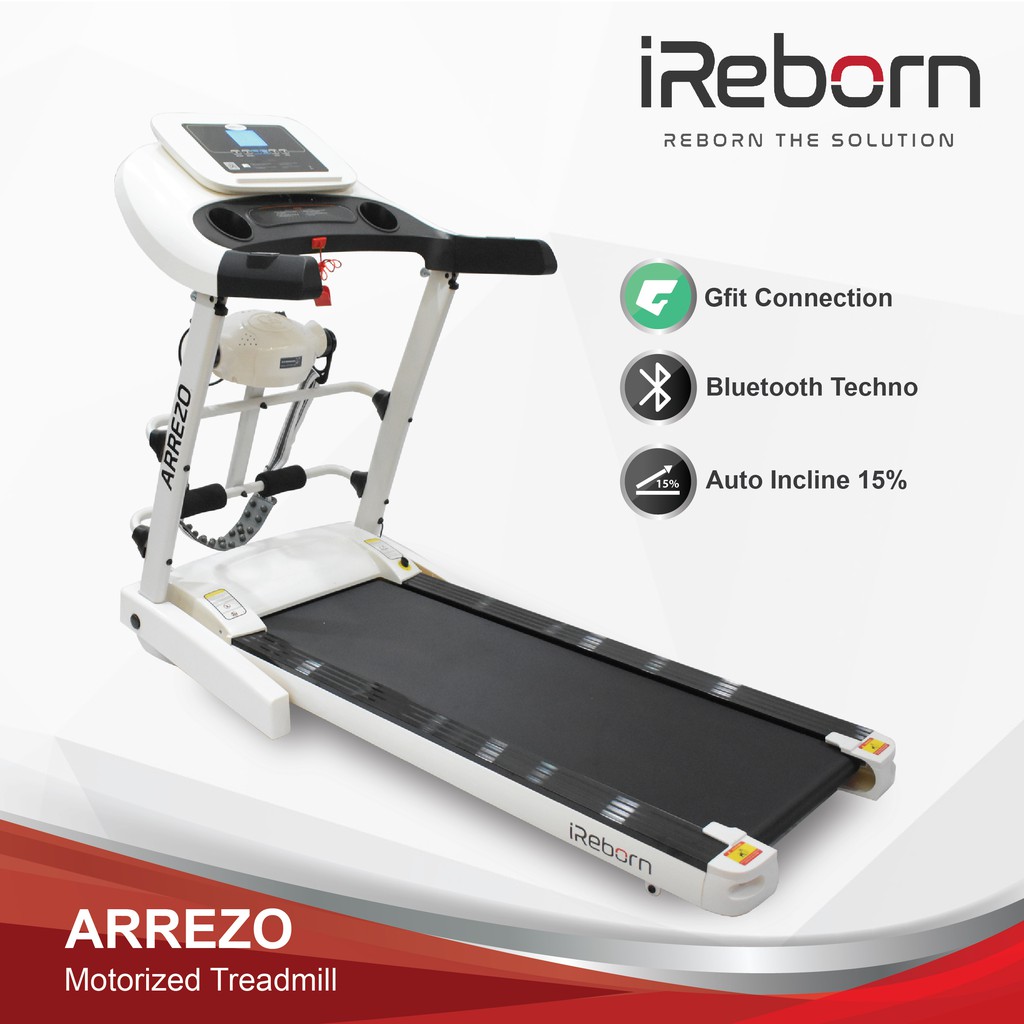 Jual Alat Fitness Treadmill Elektrik iReborn Arrezo Auto Incline ...