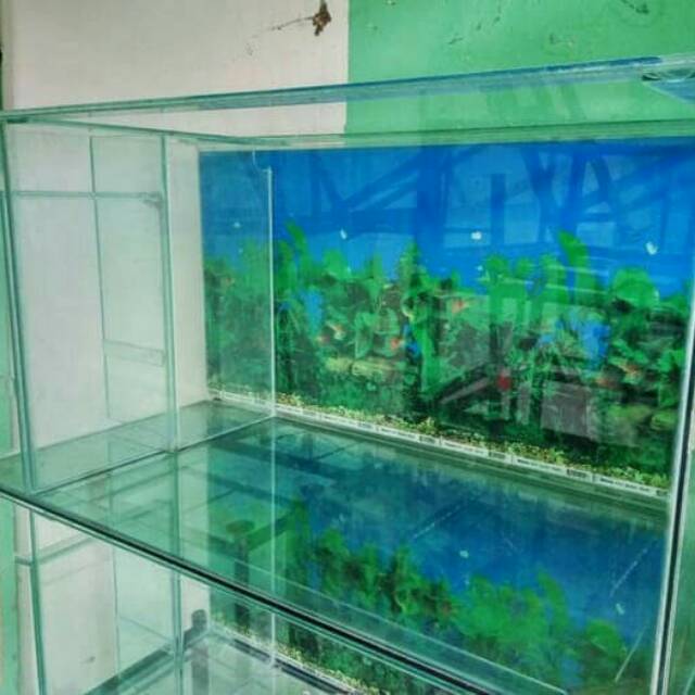 Jual Aquarium kaca 80 x 40 x 40cm filter samping Indonesia|Shopee Indonesia