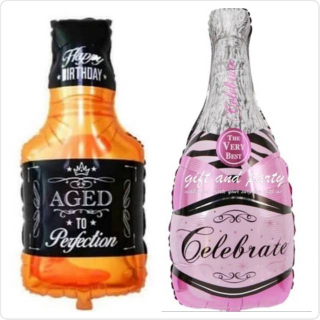 Jual Balon foil mini botol wine whisky | Shopee Indonesia