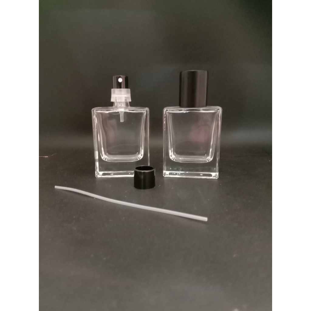 Jual botol parfum V32651 30ml easypump channel+ring+tutup hitam doft ...