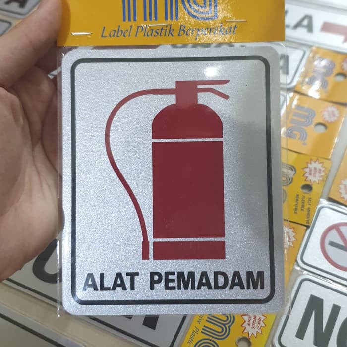 Jual Stiker Sticker Tempel Tulisan Alat Pemadam dengan Gambar Logo ...