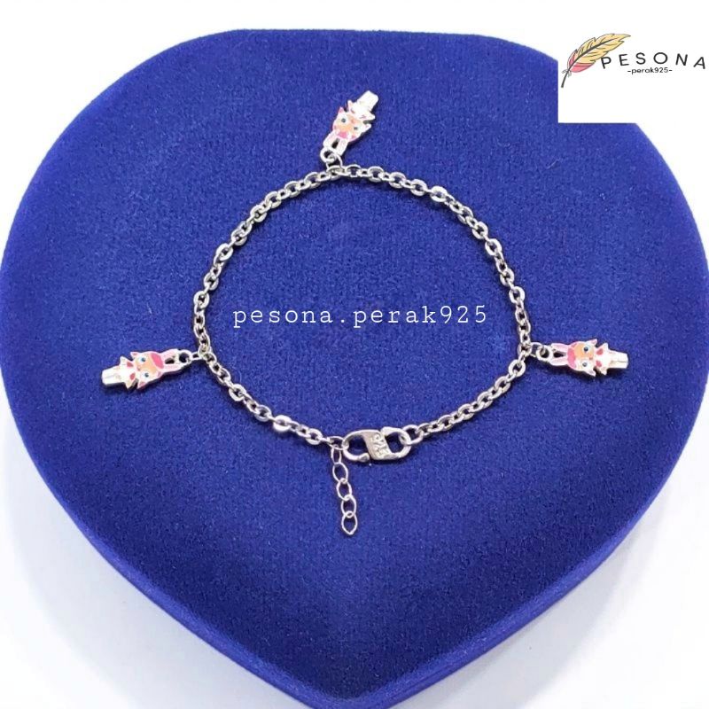 Jual GELANG ANAK PERAK ASLI SILVER 925 LAPIS EMAS PUTIH - MODEL ...