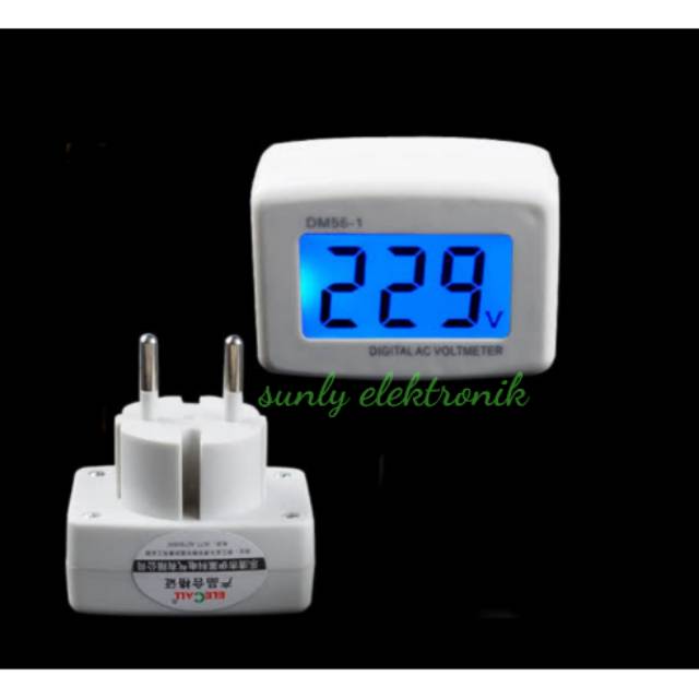 Jual Alat pengukur voltase listrik saklar colokan voltmeter digital ac ...