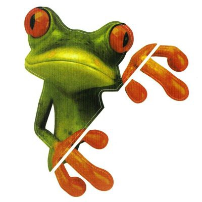 Jual Promo Spesial Stiker kodok mengintip model 3D cocok untuk ...