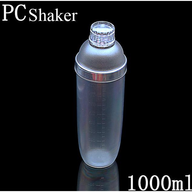 Jual COCKTAIL SHAKER ACRYLIC 1000ml / Botol Plastik Plastic 1Liter 1 ...