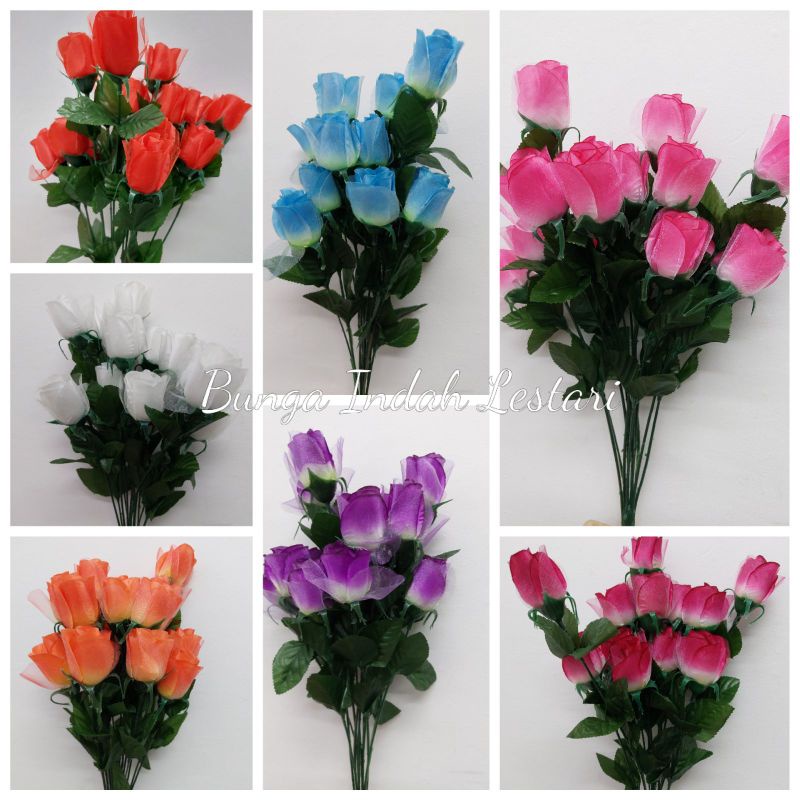 Jual Bunga mawar palsu artificial hias dekorasi bunga plastik | Shopee ...