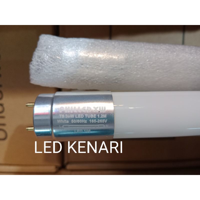 Jual lampu bohlam tl t8 led tube 30 W 30 Watt 30W 120cm neon glass putih | Shopee Indonesia
