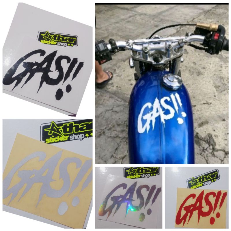 Jual STICKER GAS CUTTING STICKER CUTTING MOTOR CUTTING STICKER STICKER ...
