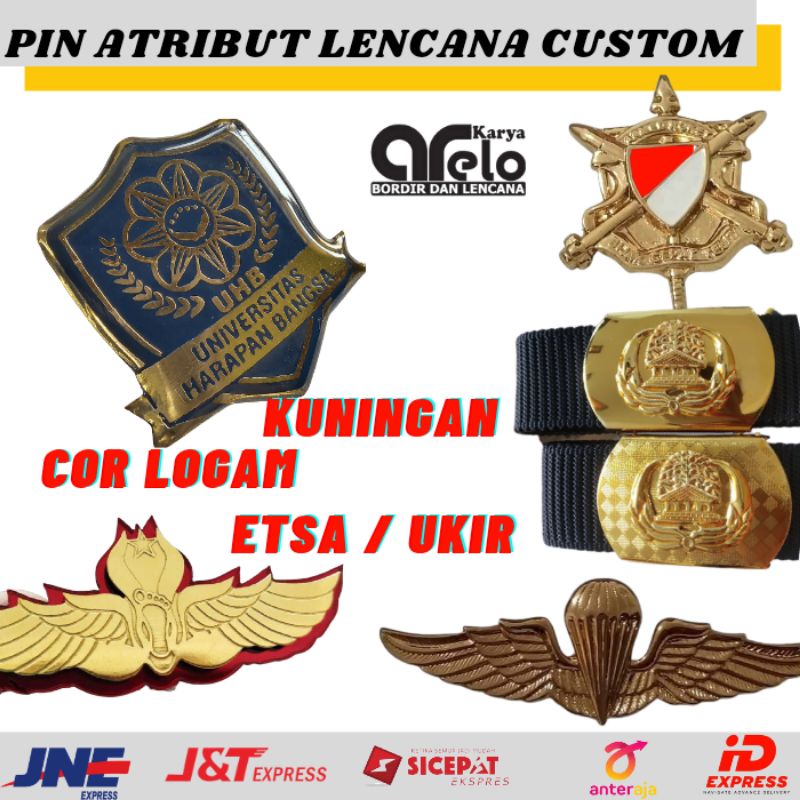 Jual Pin custom lencana custom kuningan custom atribut custom | Shopee ...