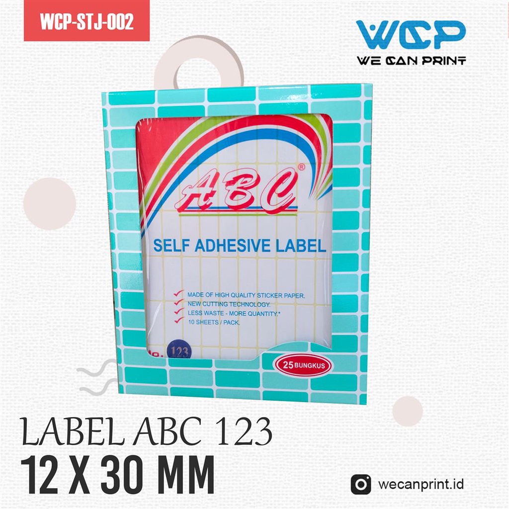 Jual Label ABC 123 Sticker Label Undangan Label Stiker Undangan ...