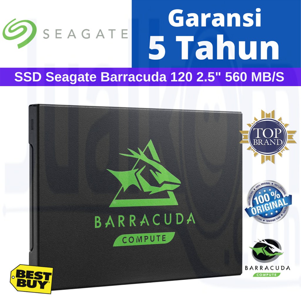 Jual Seagate SSD Barracuda 120 3D NAND 250GB 250 GB 2.5" SATA III 560 ...