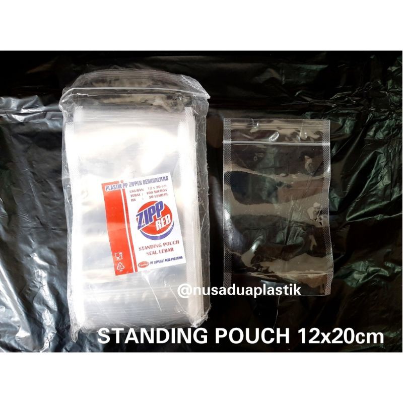 Jual Plastik Standing Pouch 12x20 Klip Ziplock Kemasan Berdiri | Shopee ...