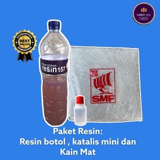 Jual RESIN PAKET ( mat perbungkus, resin botol, dan katalis Mini ...