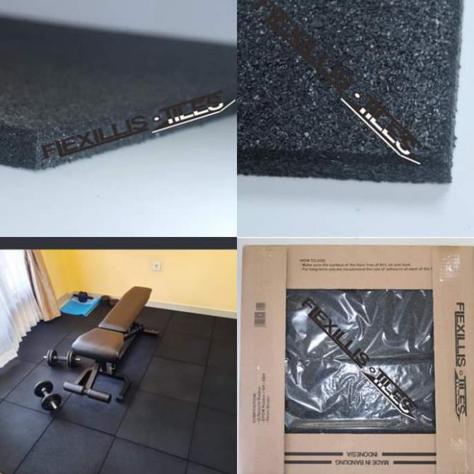 Jual Rubber Mat Gym (Matras Tebal 2Cm) | Shopee Indonesia