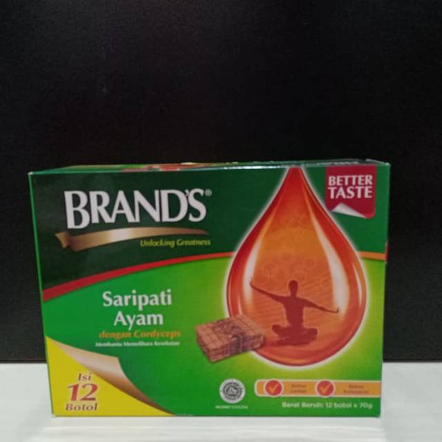 Jual Brands sari Pati ayam dengan cordyceps isi 12 botol untuk ...