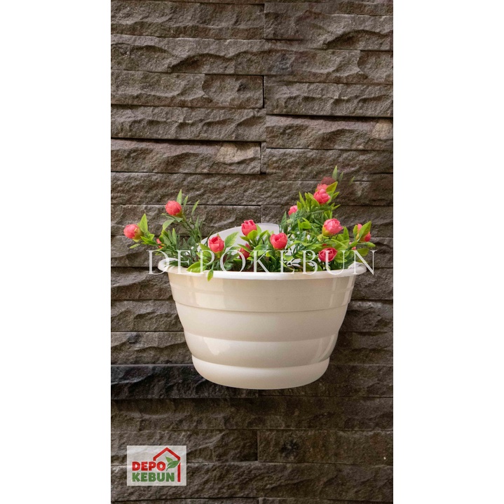 Jual POT DINDING MADU 20 PUTIH POT DINDING POT TEMPEL POT 20 POT PUTIH ...