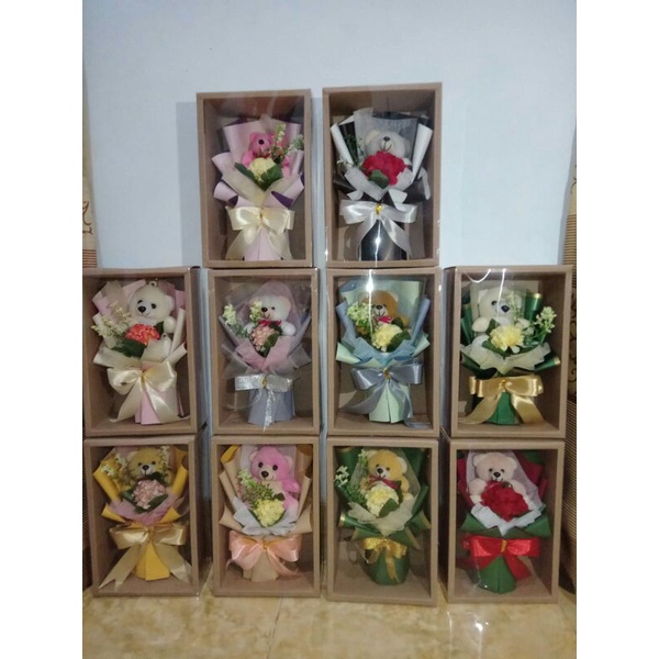 Jual medium Bouquet box/buket provesi/buket wisuda/kado hadiah dll ...