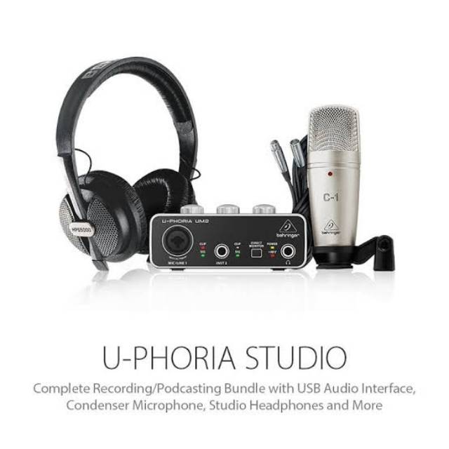 Jual Behringer U-Phoria / Uphoria Studio Set Complete Recording ...